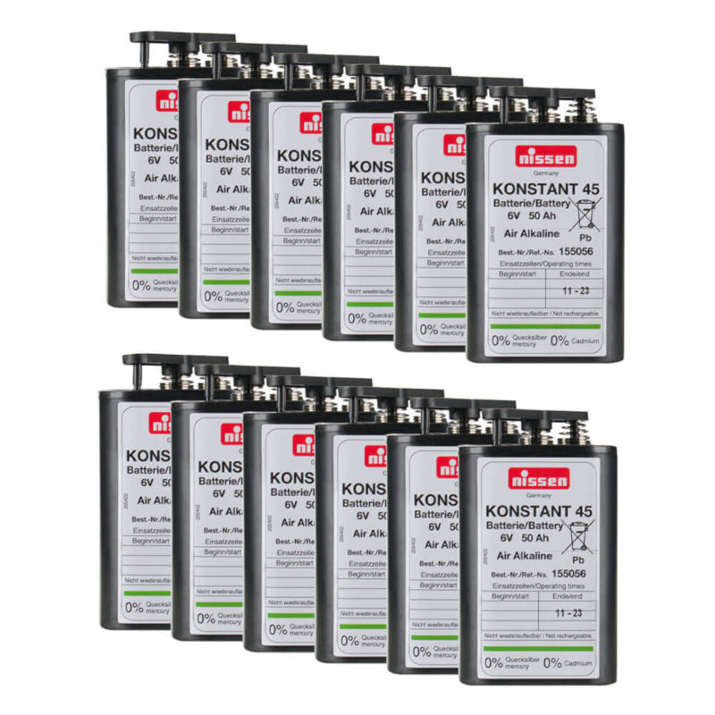 BIGPACK NISSEN Blockbatterie Konstant 45, 6 Volt, 4R25, 50000 mAh, 12 ...